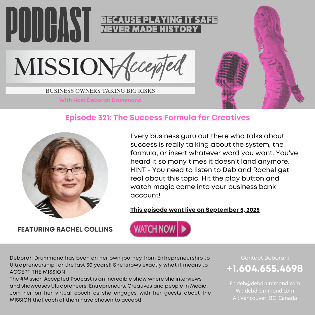 Mission Accepted Podcast: The Success Formula for Creatives with Rachel ...